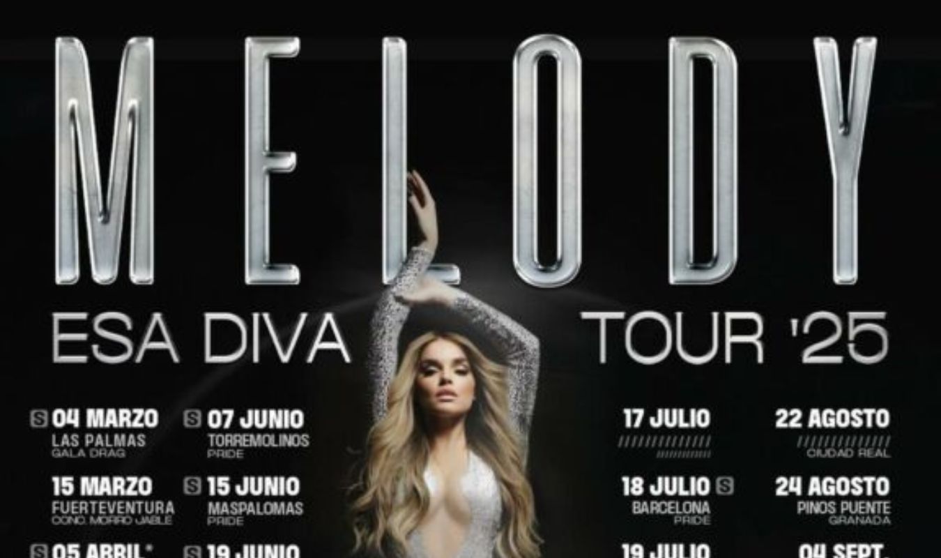 Conciertos Melody 2025: Descubre las ciudades de « Esa Diva Tour 2025